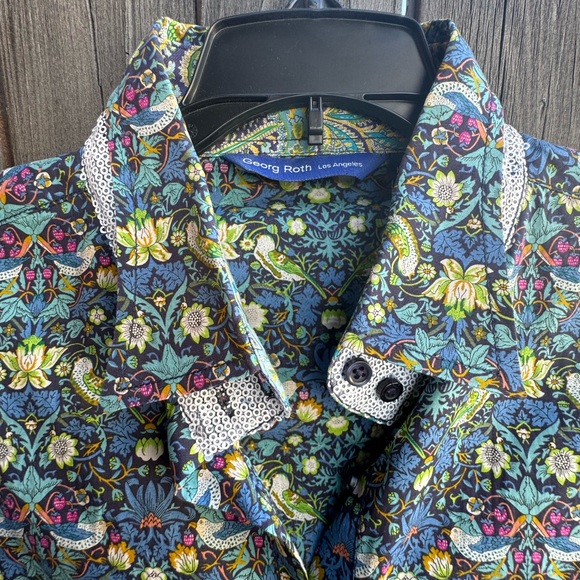 Georg Roth Los Angeles | Tops | Womens Floral Button Down Shirt ...
